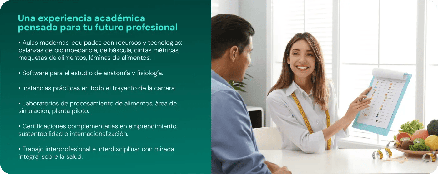 Licenciatura en Nutrición | Universidad Siglo 21